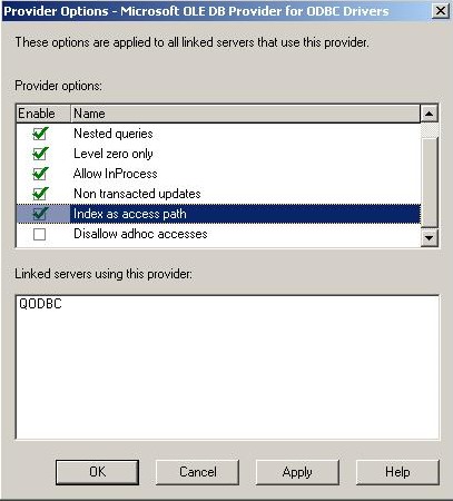 [QODBC-Desktop] How to create Link Server with MS SQL 2000 - Powered by ...